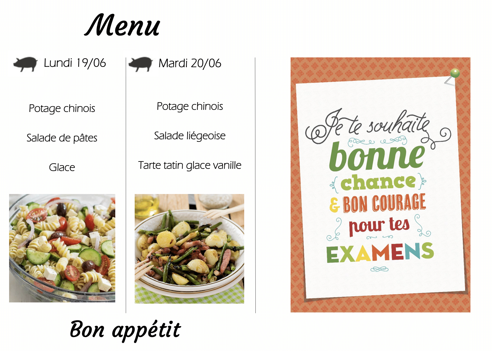 Menu | Athénée Royal de Chênée